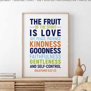 The Fruit of the Spirit is Love Joy Peace, Galatians 5:22-23, Christian ...