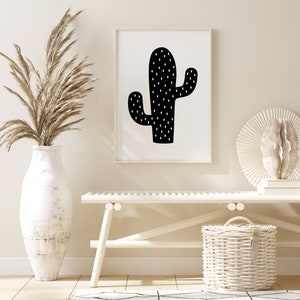 Cactus Printable, Cactus Poster, Minimalist Wall Art, Home Decor ...