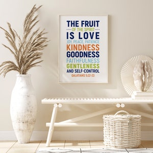 The Fruit of the Spirit is Love Joy Peace, Galatians 5:22-23, Christian ...