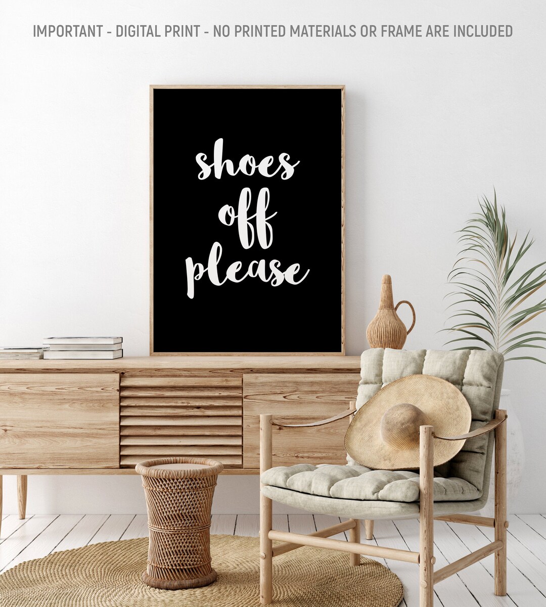 Shoes off Please Sign: Entryway Printable Art (digital Download) - Etsy