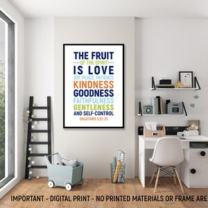 The Fruit of the Spirit is Love Joy Peace, Galatians 5:22-23, Christian ...