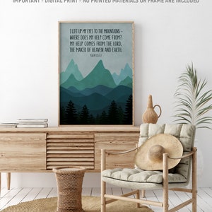 6 Bible Verses Printable Set, Bible Verse Art Bundle, Christian Wall ...