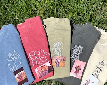 Custom Portrait Shirt, Comfort Colors Custom Portrait From Photo ...