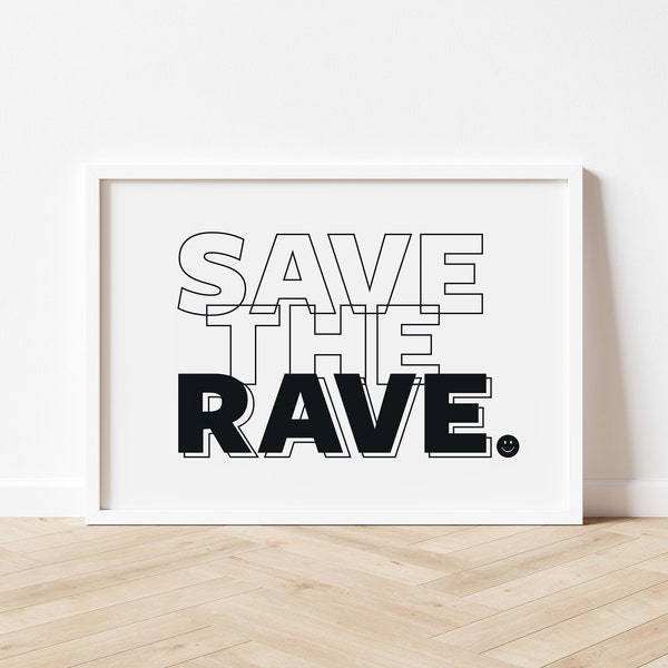 Rave Wall Art - Etsy UK