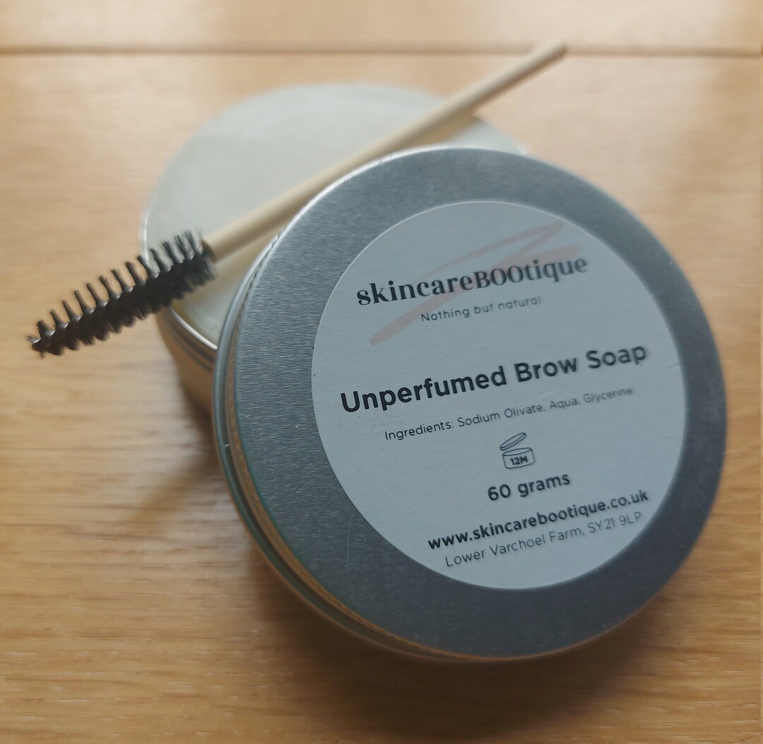 Natural Eyebrow Soap With Bamboo Spoolie: Vegan & Cruelty-free - Etsy UK