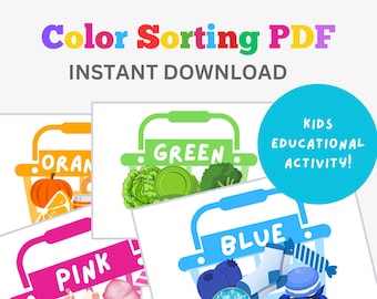 Color Matching for Kids, Color Sorting Activity, Colors Busy Book ...