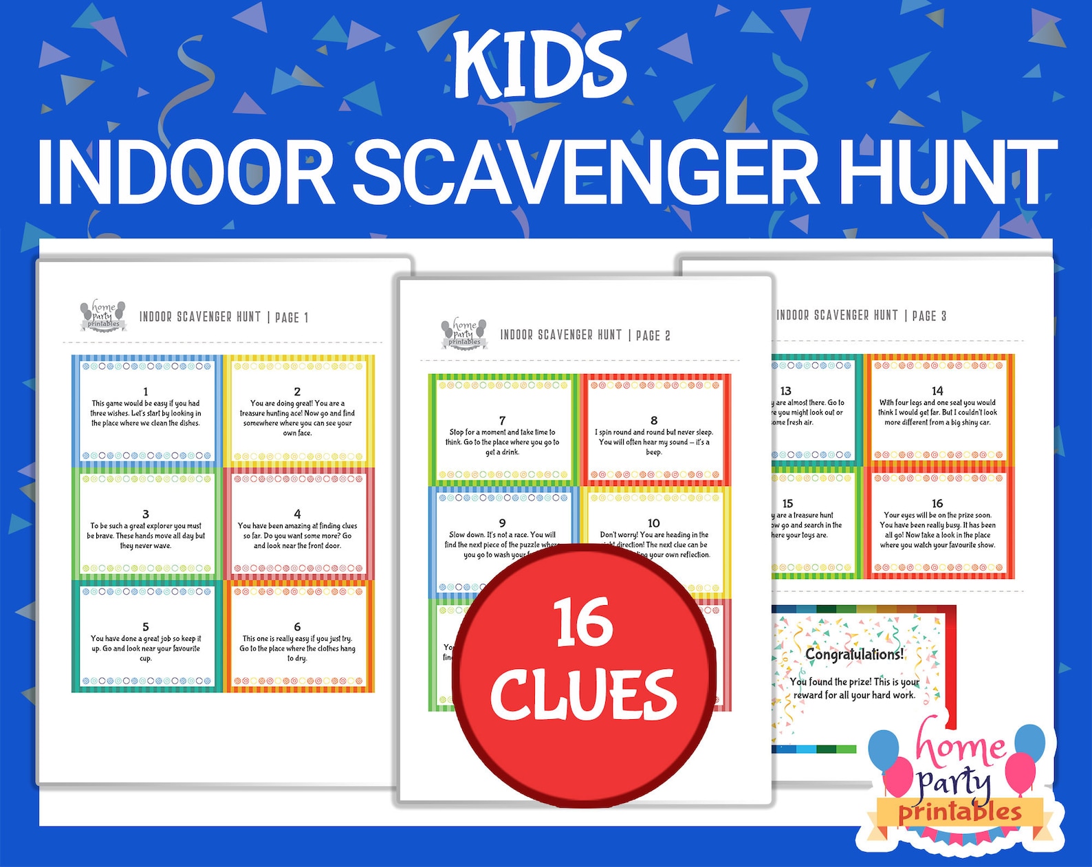 Home Scavenger Hunt for Kids, Indoor Scavenger Hunt, Treasure Hunt ...