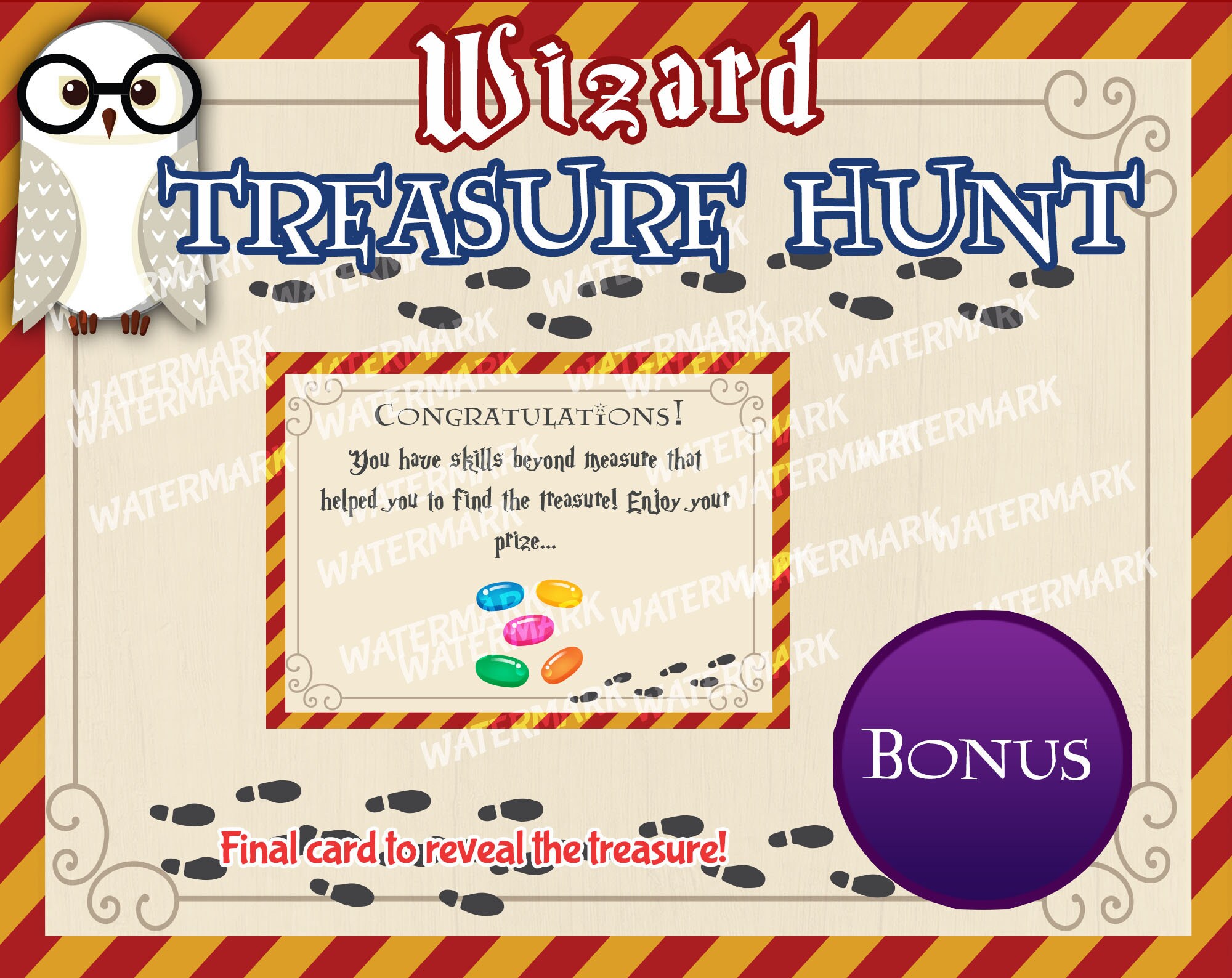 Wizard Treasure Hunt, Wizard Party Game, Treasure Hunt Clues, Wizard ...