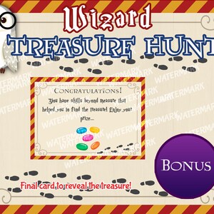 Outdoor Wizard Treasure Hunt, Wizard Party Game, Treasure Hunt Clues ...