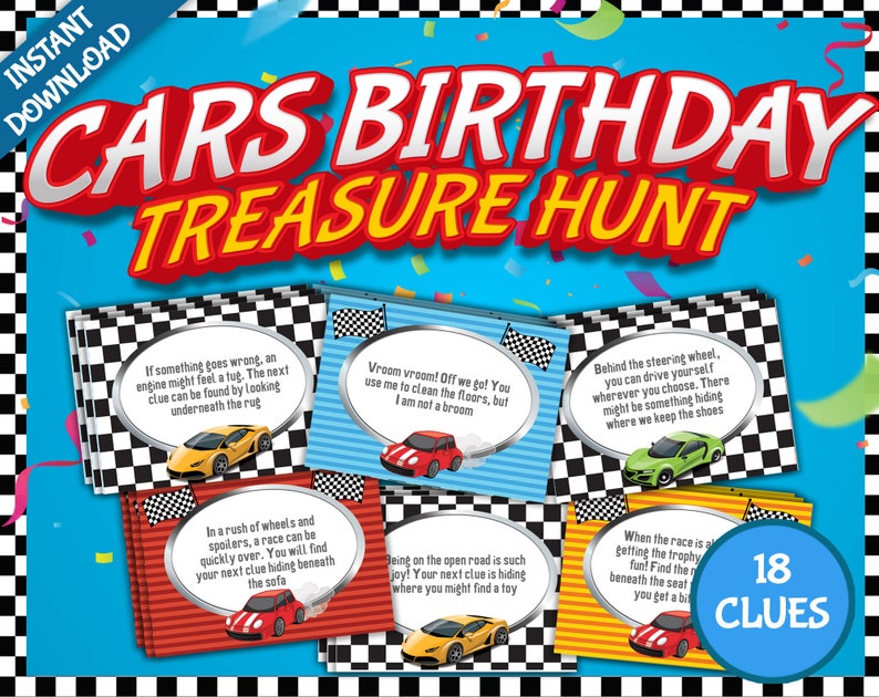 Cars Birthday Party, Race Car Party, Cars Birthday Printable, Cars ...