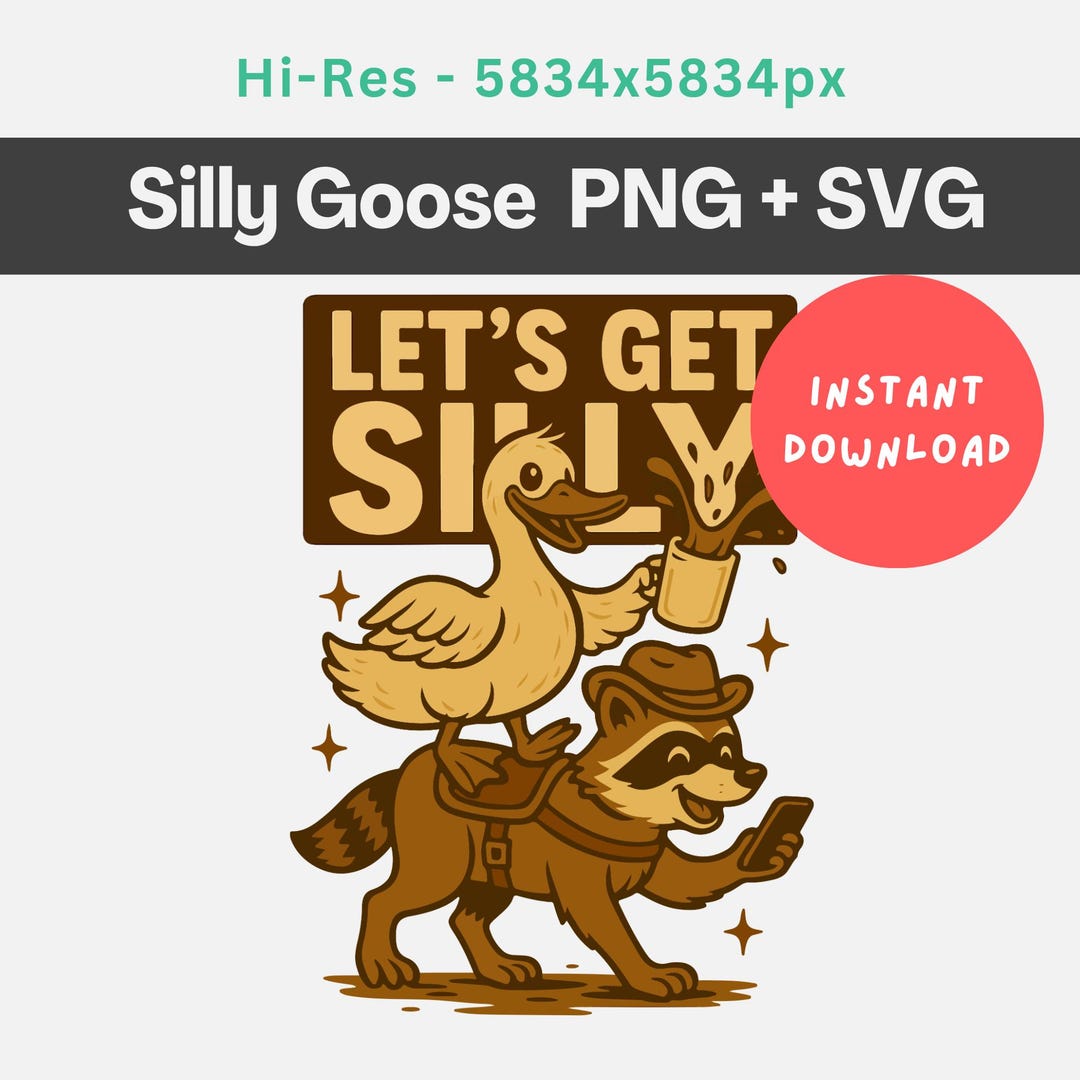 Silly Goose PNG Transparent SVG | Funny Goose | Certified Silly Goose ...