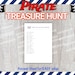 Pirate Treasure Hunt, Pirate Treasure Hunt Clues, Pirate Birthday ...