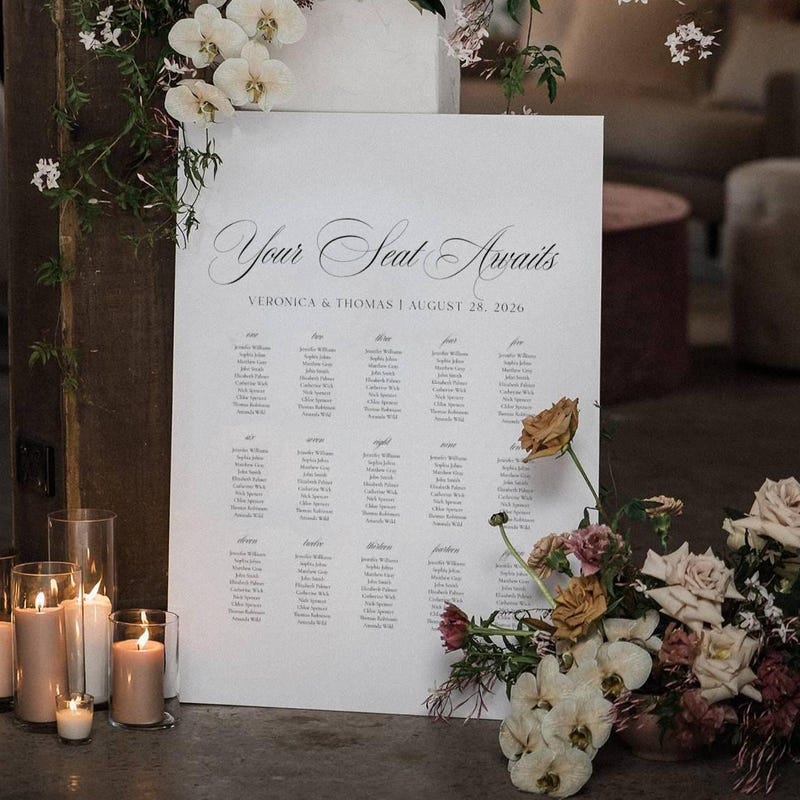 Etsy Wedding Seating Charts - Etsy