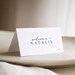 Minimal Modern Table Name Card Template, Printable Wedding Place Cards ...
