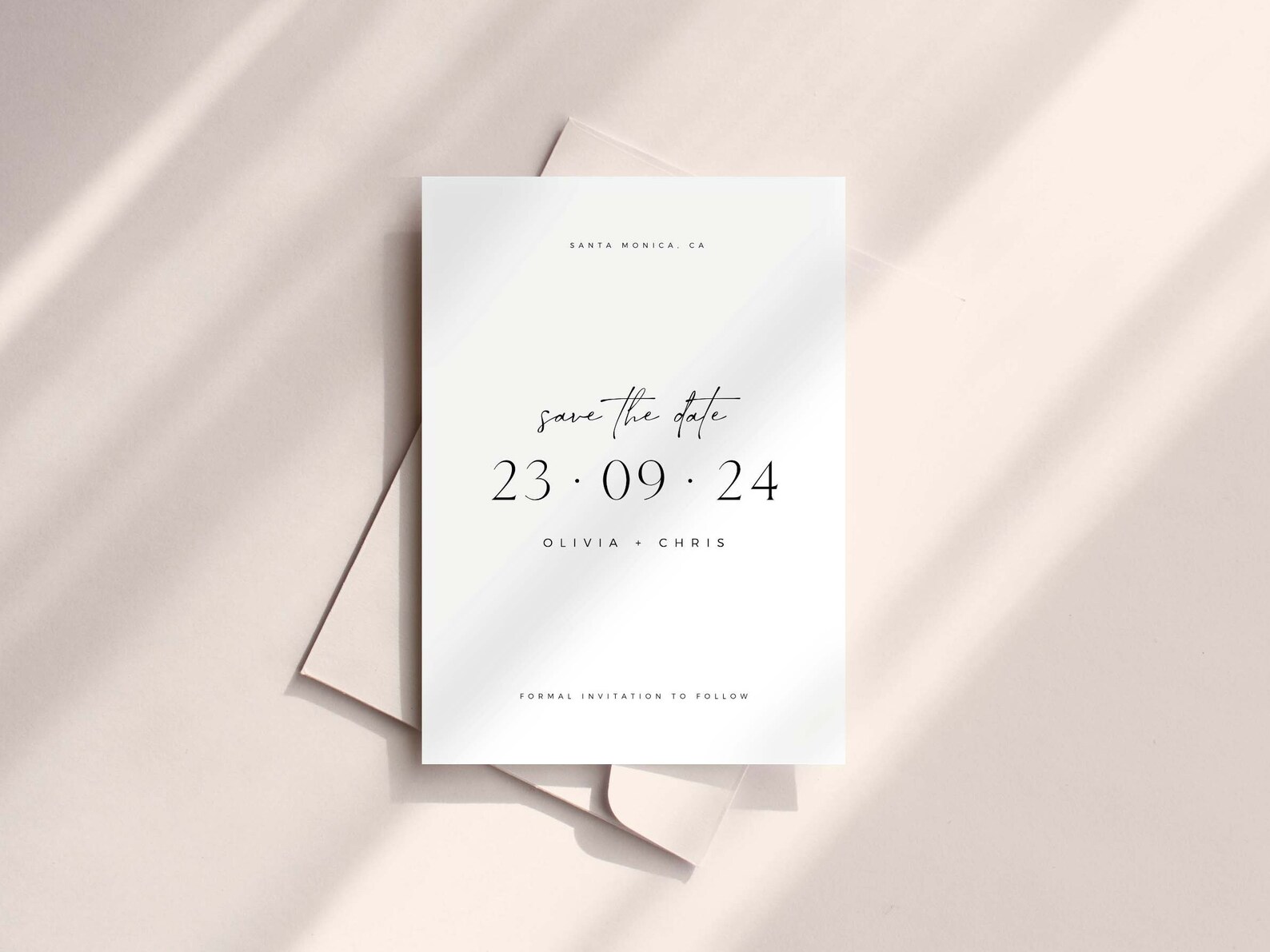 Minimal Modern Save the Date Template Download, Printable Save the Date ...