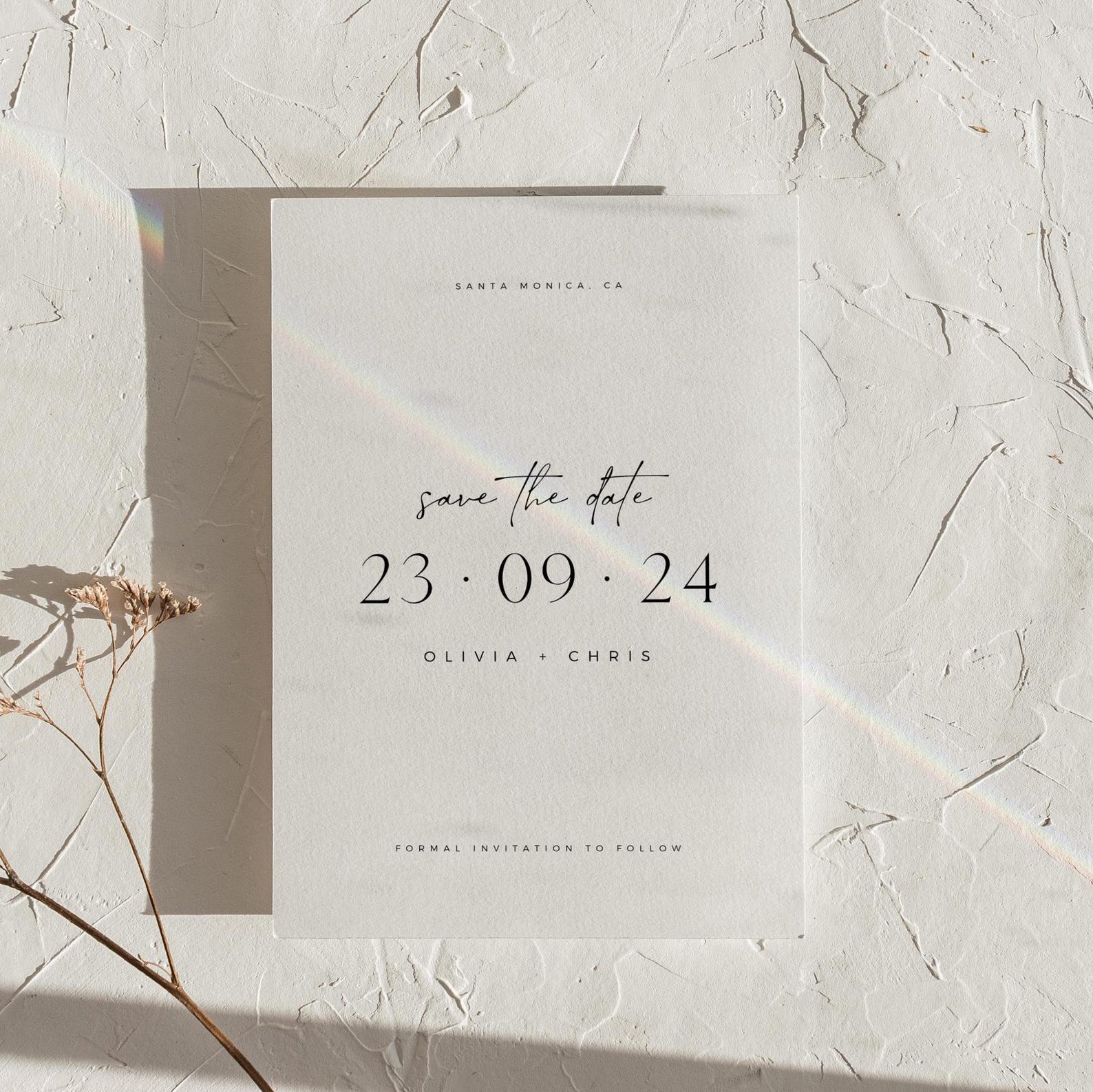 Minimal Modern Save the Date Template Download, Printable Save the Date ...