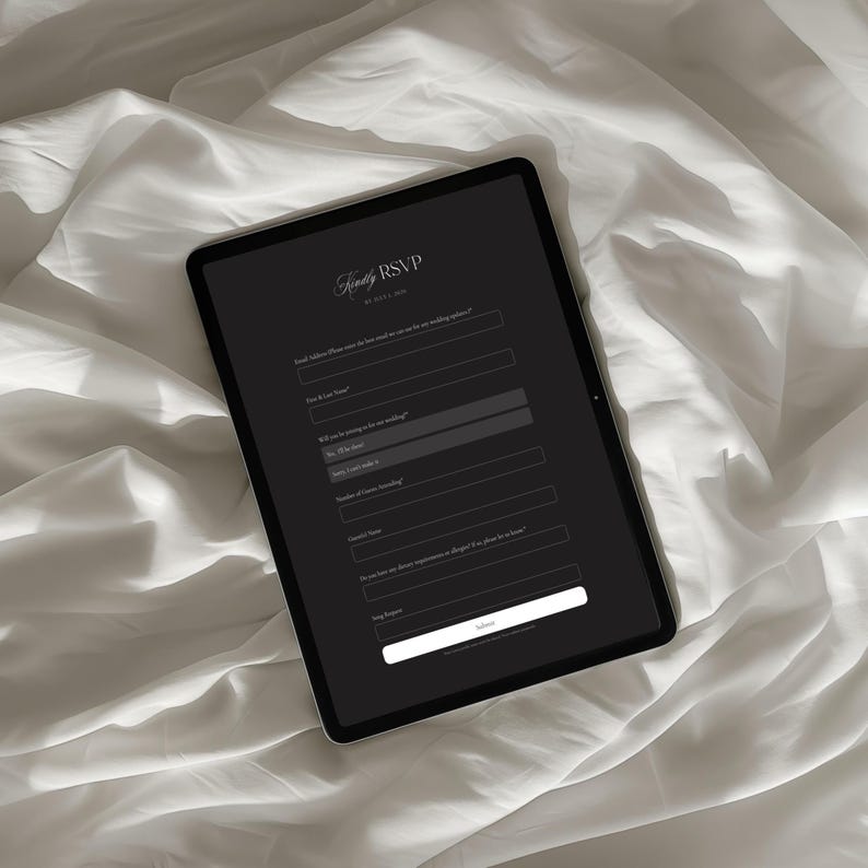 Elegant Wedding Website Template With RSVP – Editable Canva Design, Old ...