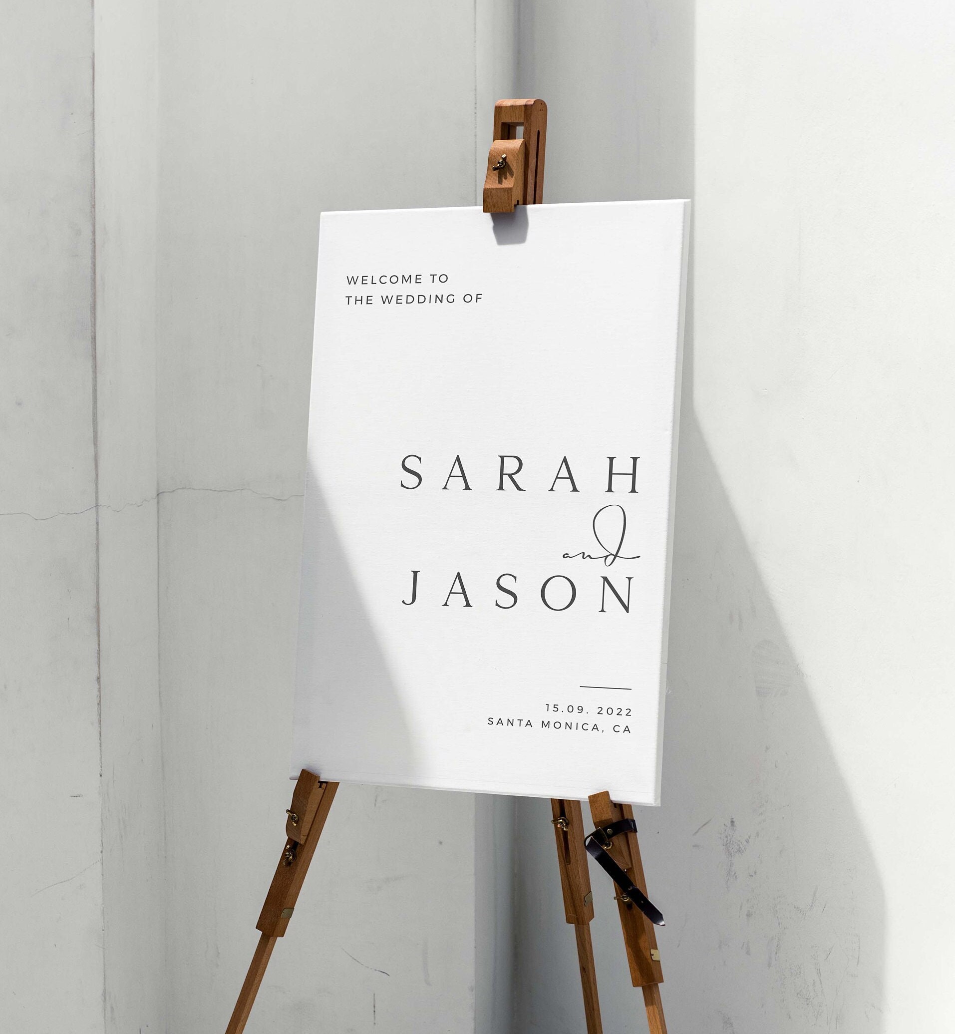 SARAH Minimalist Wedding Welcome Sign Template Download - Etsy