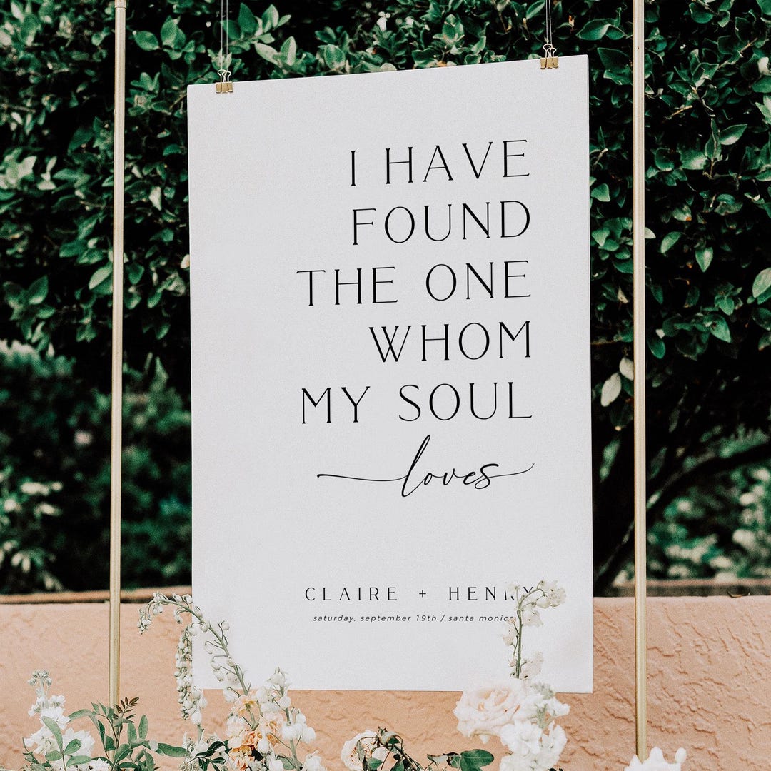 Printed Bible Verse Wedding Welcome Sign: Custom Printed Foam Board ...