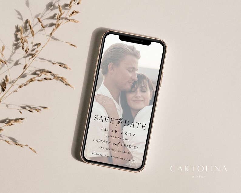 Electronic Save the Date Template Editable Save the Date - Etsy