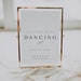 ELLIE Minimal Wedding Dancing Feet Sign Template, Printable Dancing ...