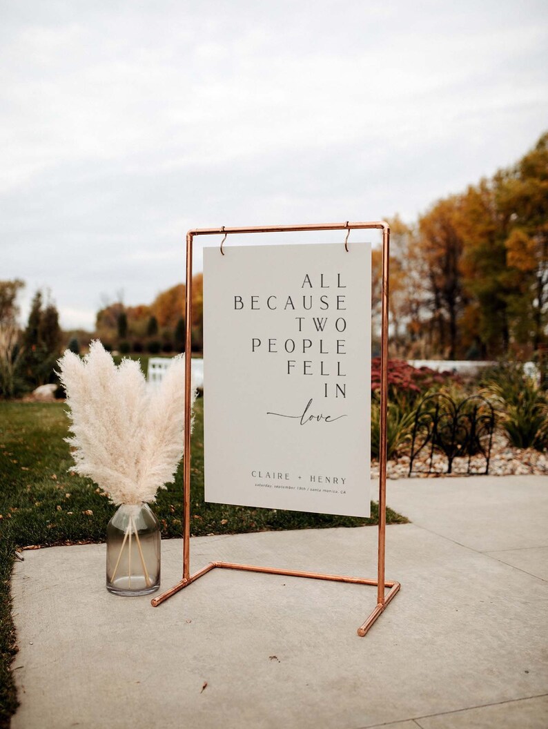 CLAIRE Wedding Quote Welcome Sign Template Download Printable - Etsy