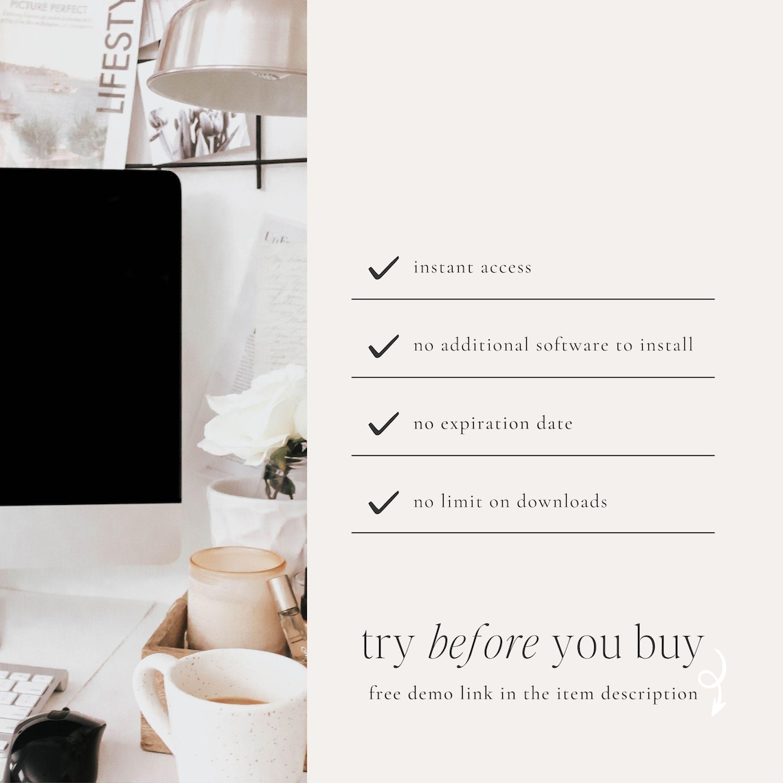 2026 Photo Calendar Template 7x5, Printable Editable Desk Calendar ...