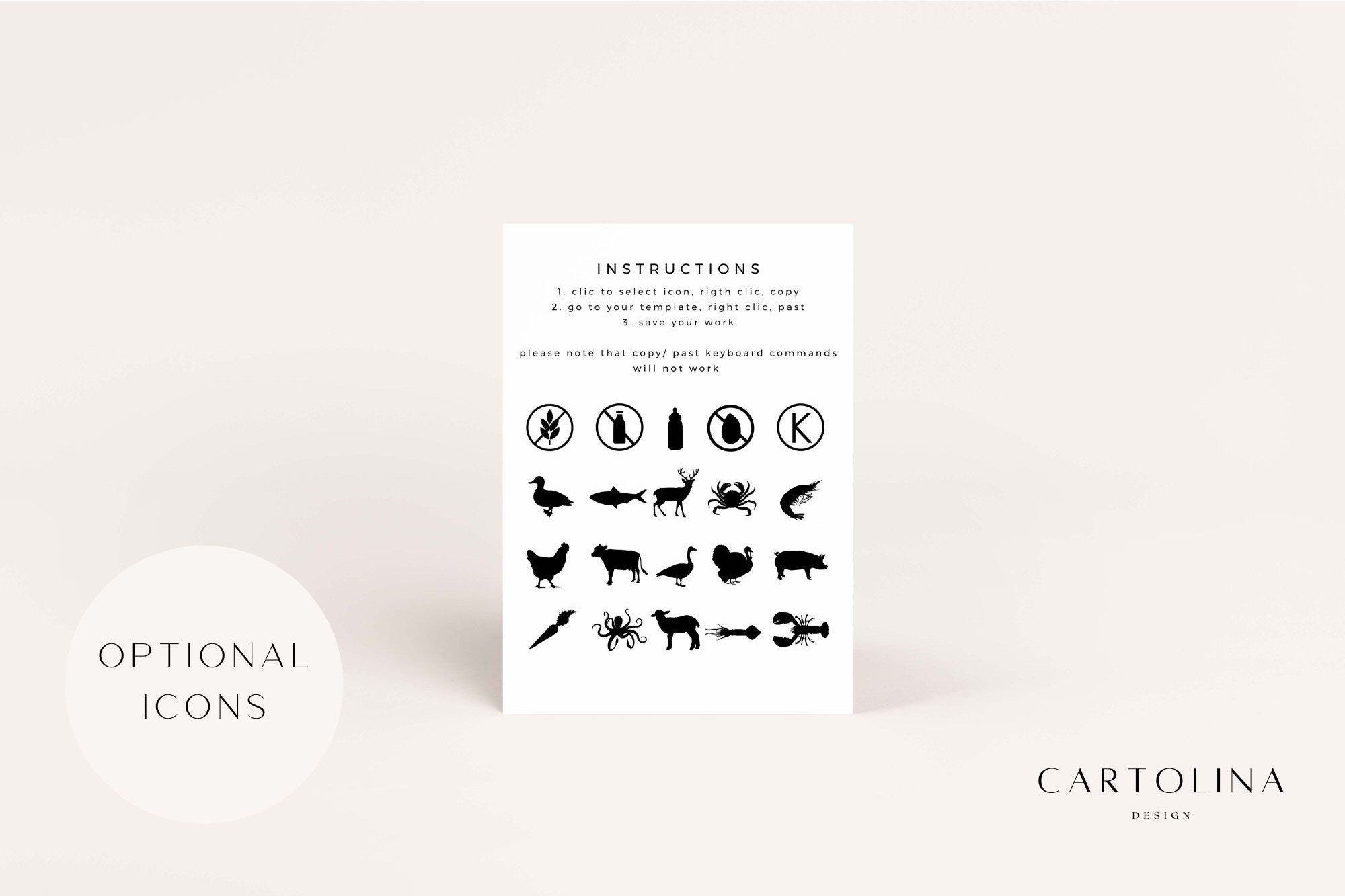 Minimal Modern Table Name Card Template Printable Wedding - Etsy