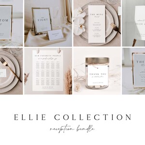ELLIE Minimal Custom Wine Label Template, Fully Editable Wedding Wine ...
