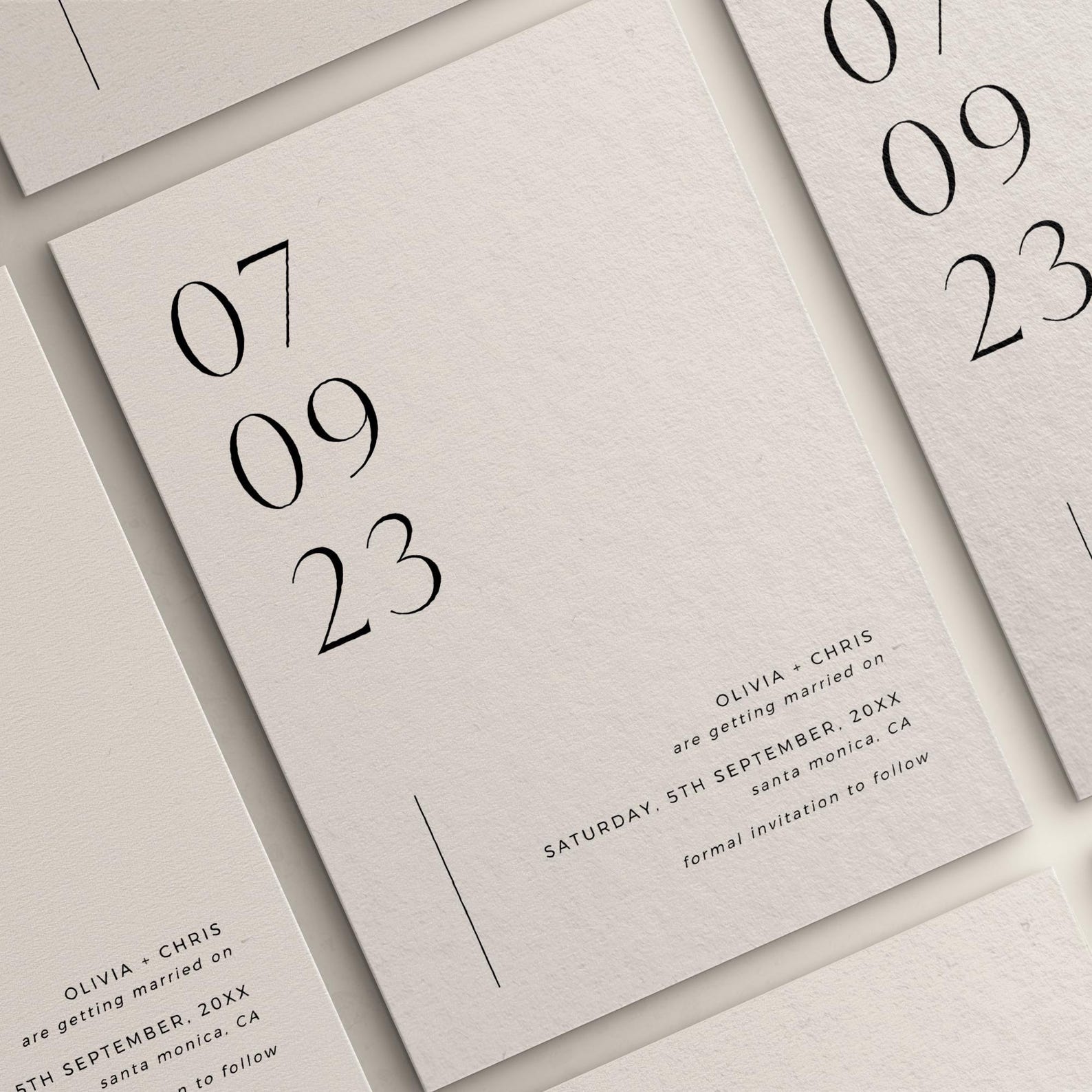 Minimal Modern Save the Date Template Download, Printable Save the Date ...