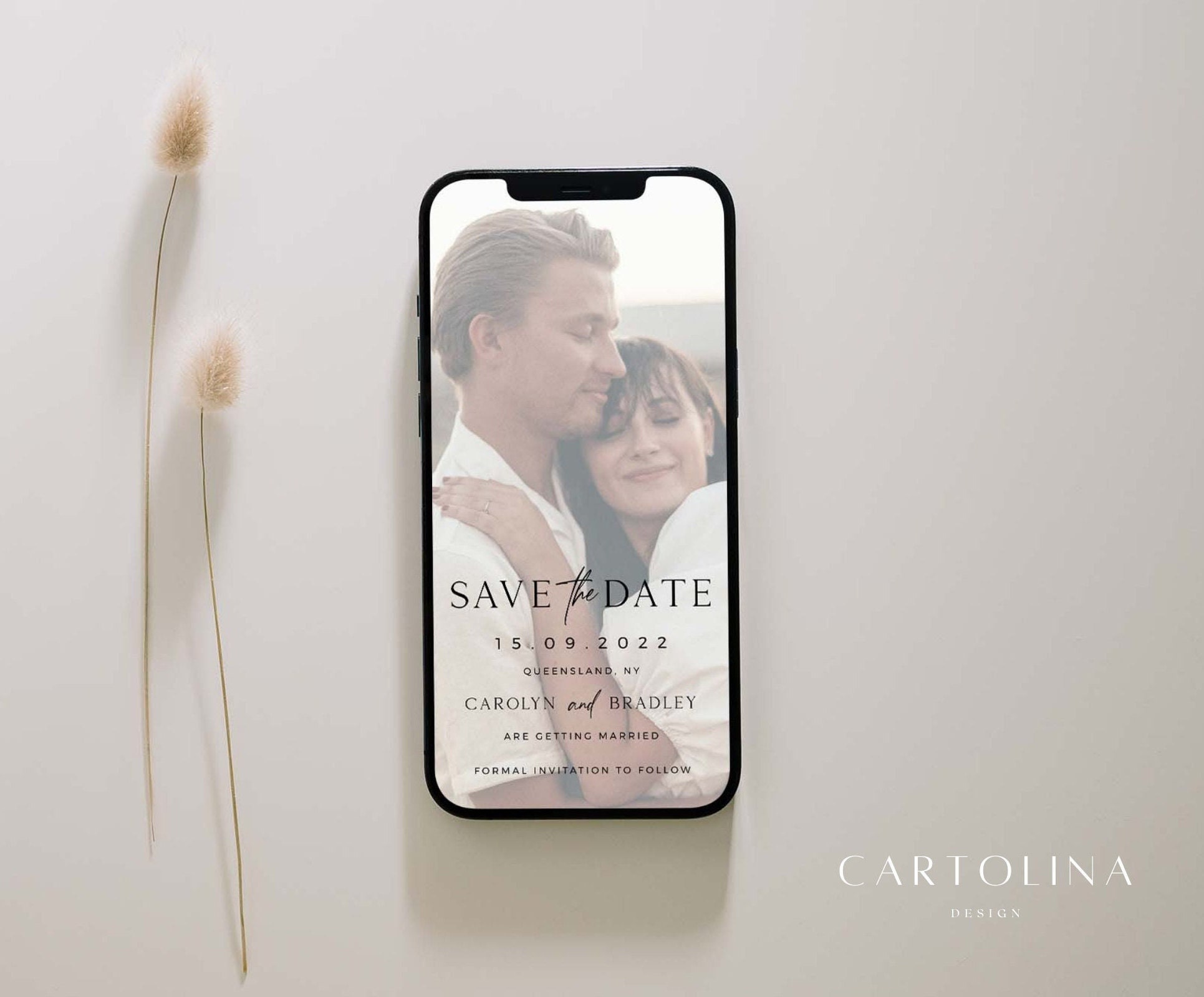 Electronic Save the Date Template Editable Save the Date - Etsy