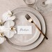 CHRISTINE Minimal Modern Table Name Card Template, Printable Wedding ...