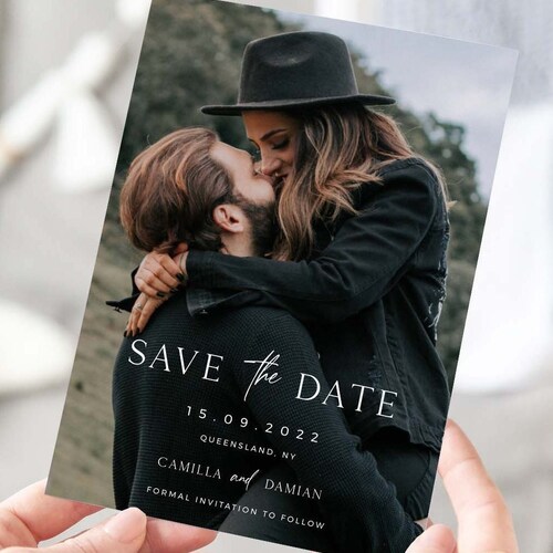 Photo Booth Save the Date Template Customize Download and - Etsy