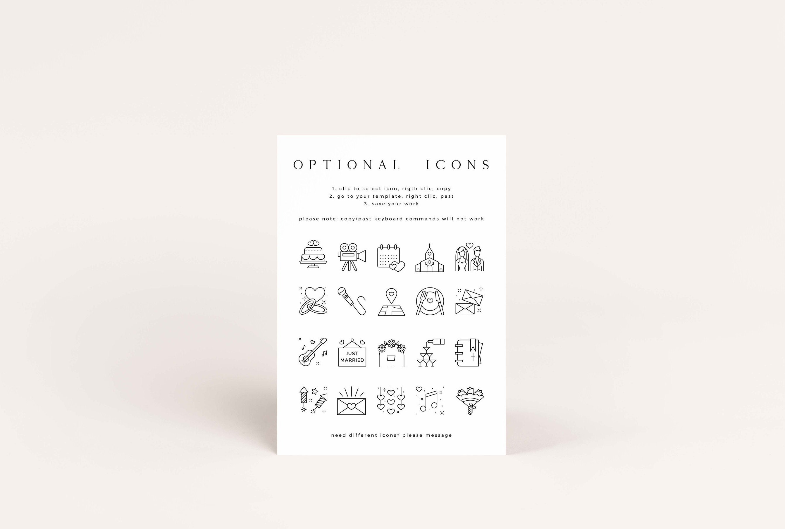 SARAH Minimal Bifold Wedding Program Template Foldable - Etsy