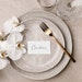 Minimal Modern Table Name Card Template Printable Wedding - Etsy