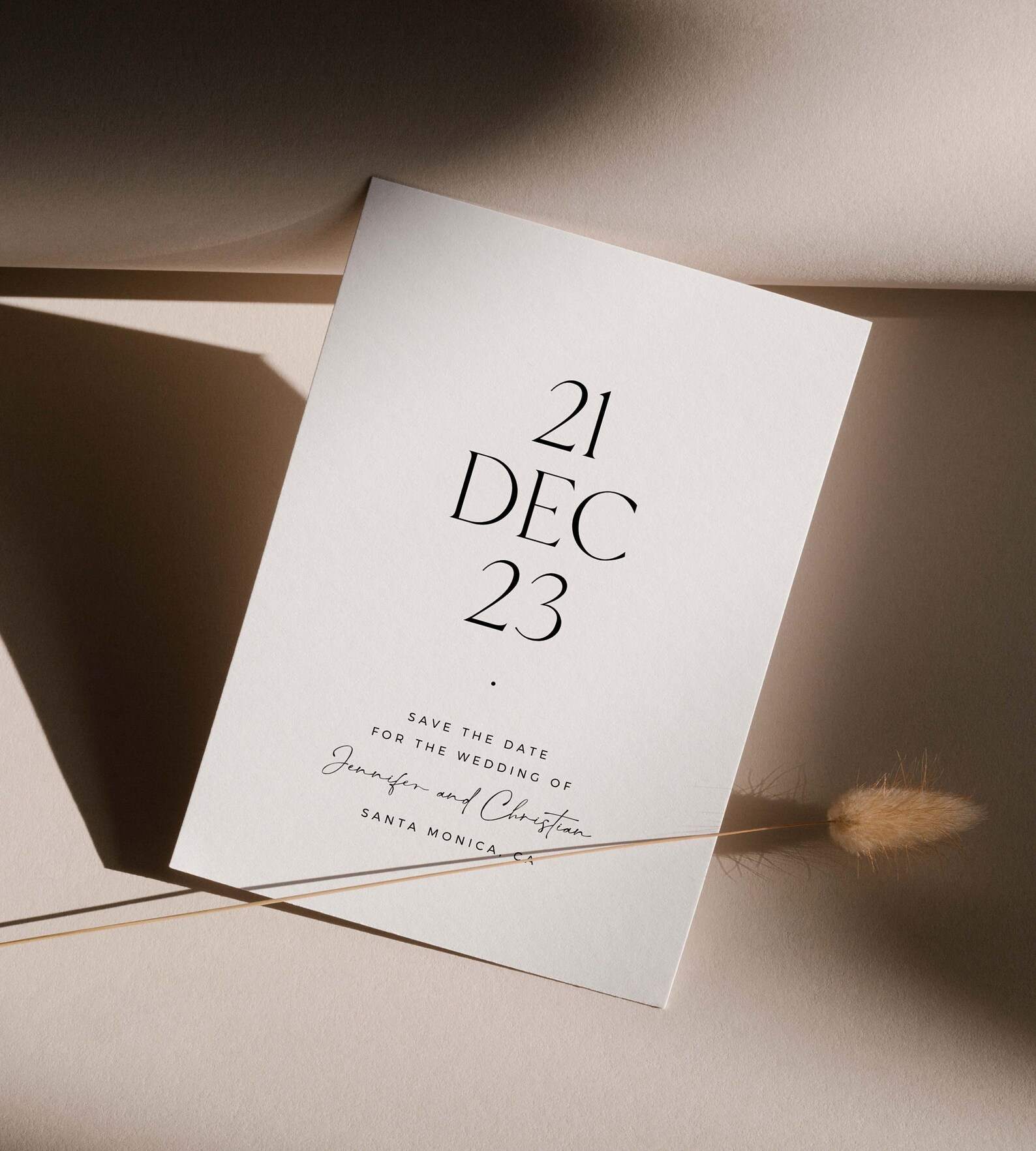 Minimal Modern Save the Date Template Download Printable Save - Etsy