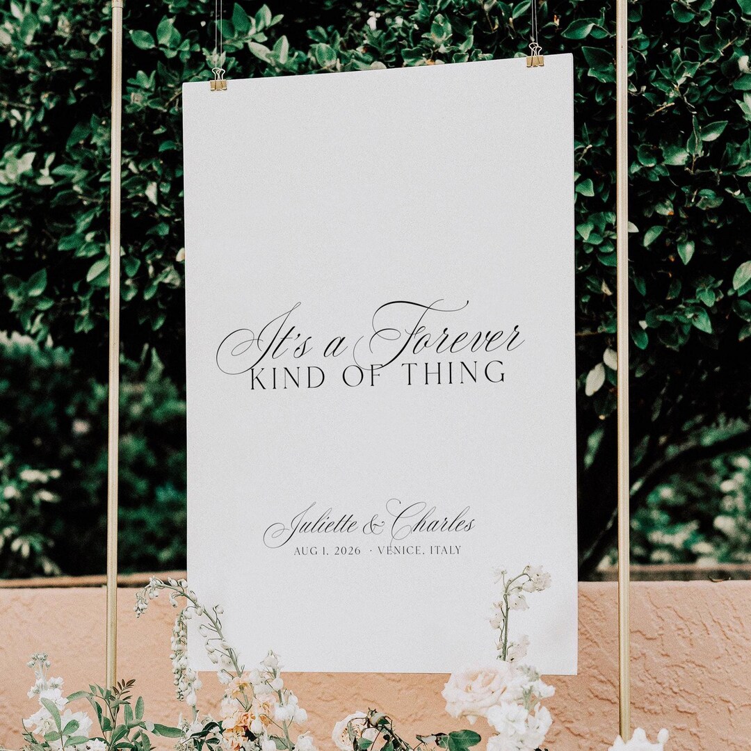 JULIETTE Old Money Wedding Welcome Sign Template, Printable It's A ...