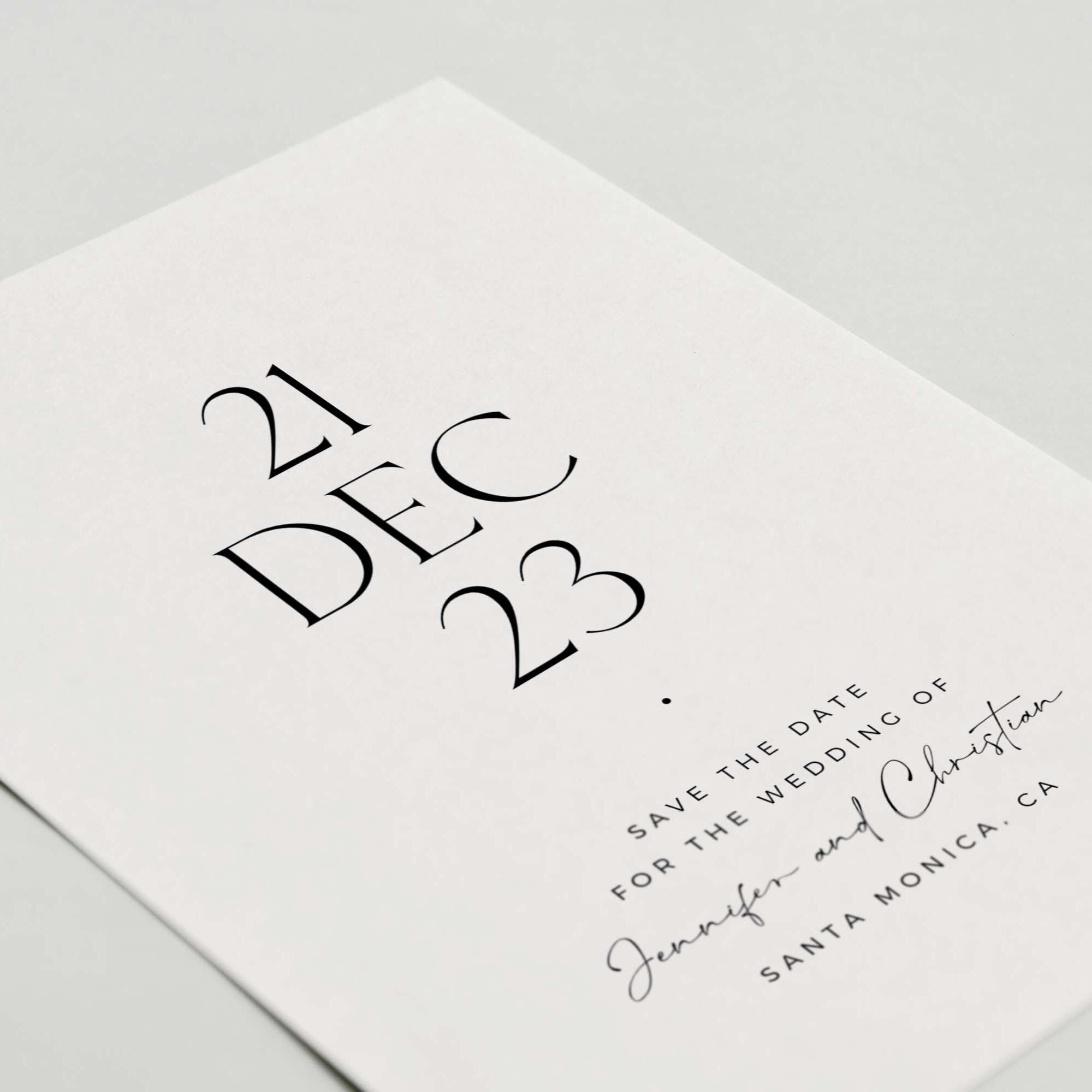 Minimal Modern Save the Date Template Download, Printable Save the Date ...