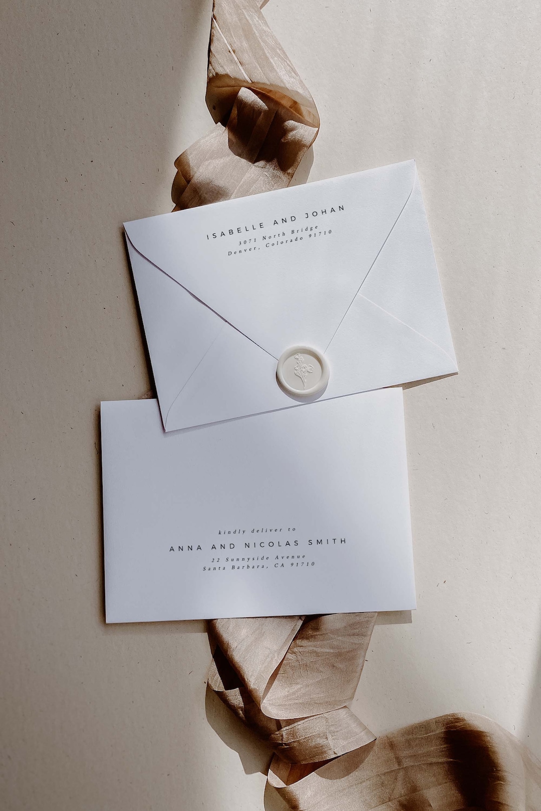 Minimal Elegant Envelope Address Template Download, Simple Envelope ...