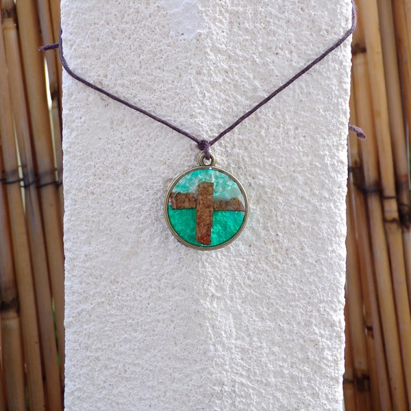 Solar Cross Pendant - Etsy