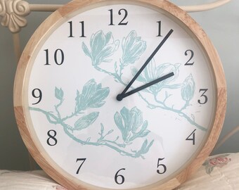 Magnolia Clock - Etsy