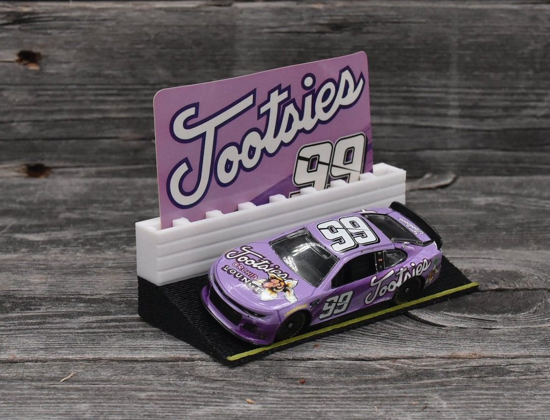 1:64 Diecast and Card/sticker Track Display Stand 3D Printed Fits One 1 ...
