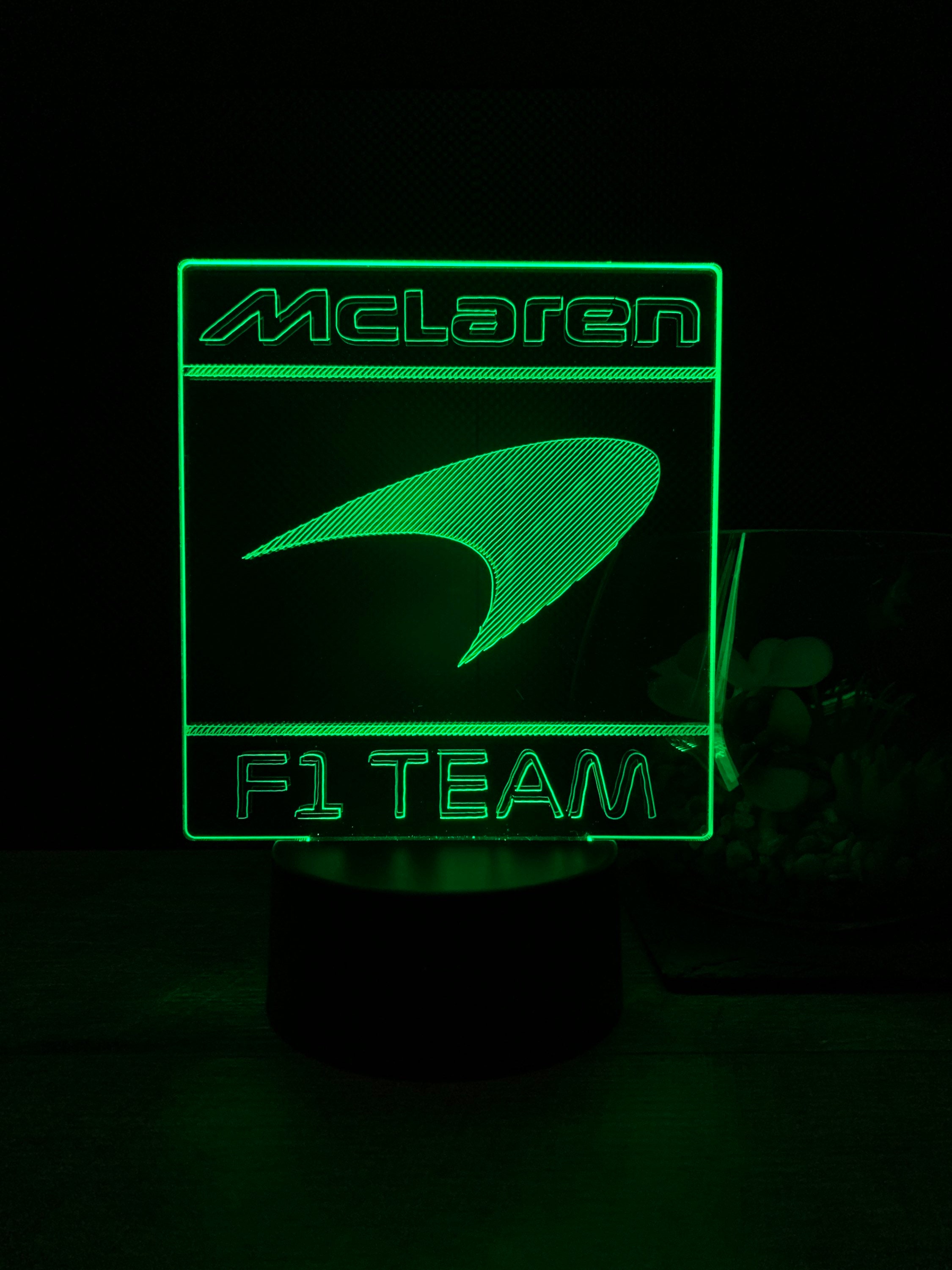 Mclaren Formula One F1 3D Light up Sign Decor for Game Room - Etsy