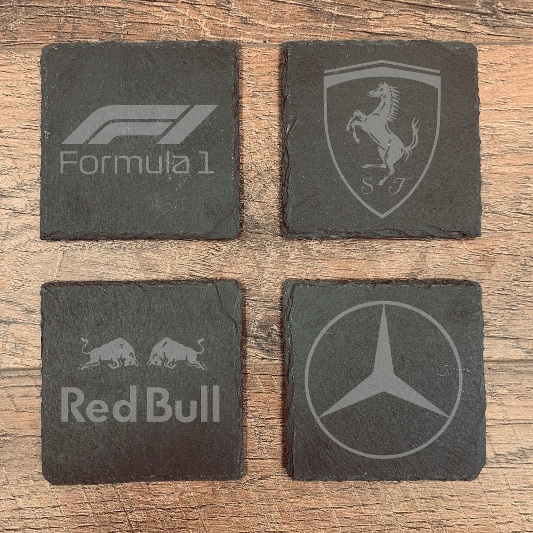 CNC Engraved Formula One Slate Coaster: F1 Fan Gift - Etsy