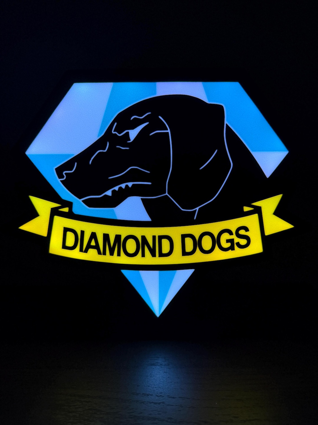 Diamond Dogs Metal Gear Lightbox | 3D Printed | Video Game Manga Anime ...