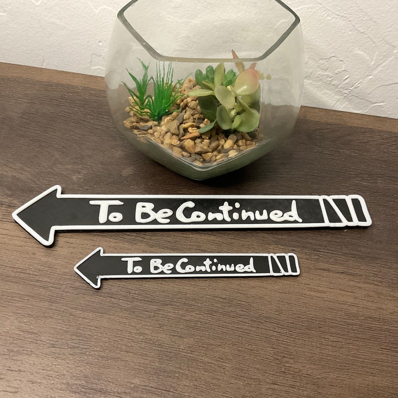 Jojo to Be Continued Sign 3D Printed Anime Decor Meme - Etsy