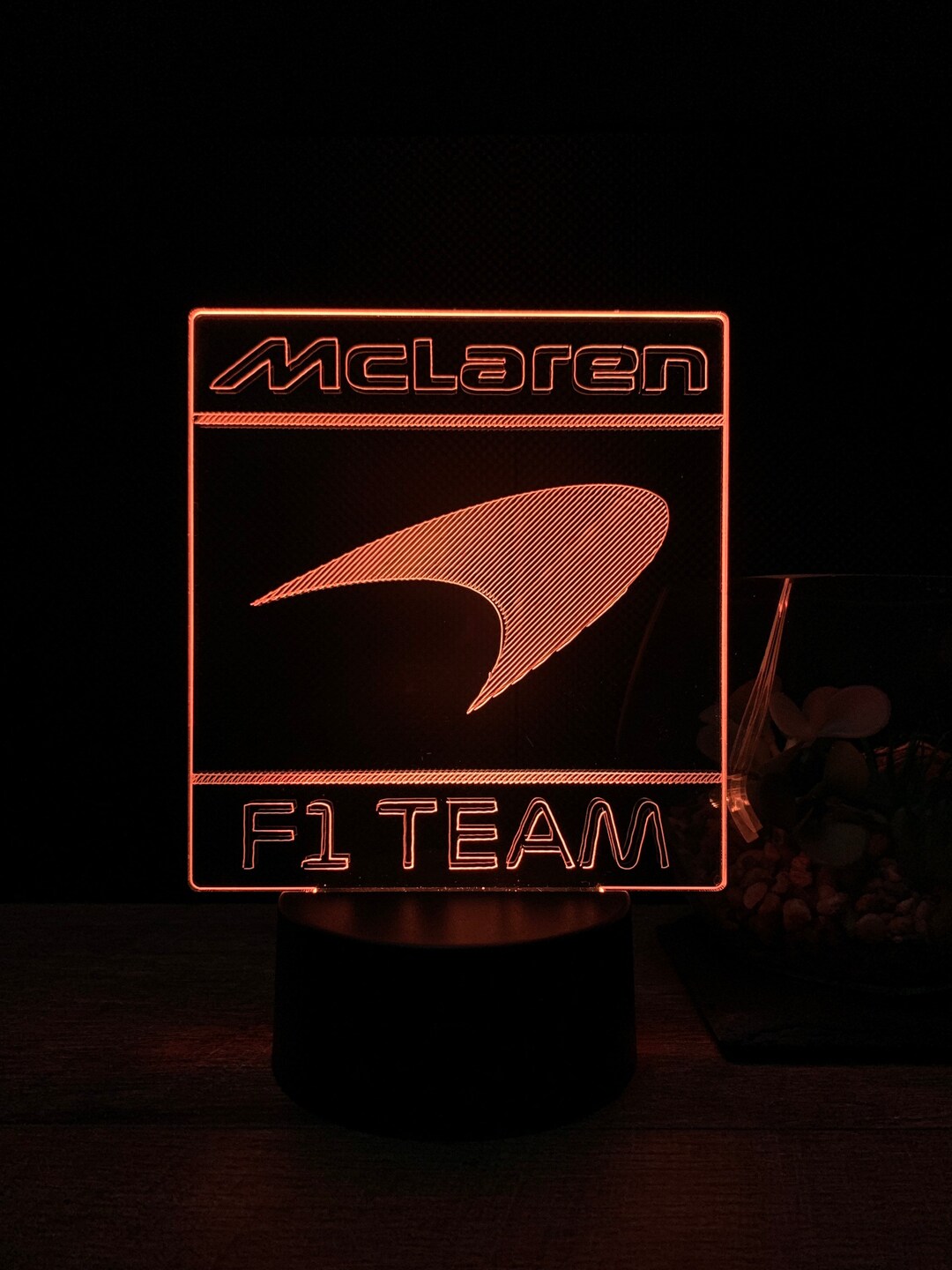 Mclaren Formula One F1 3D Light up Sign | Decor for Game Room Office ...