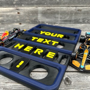 Personalized Formula 1 Style 3D Printed Pit Board Sign | F1 Decor | - Etsy