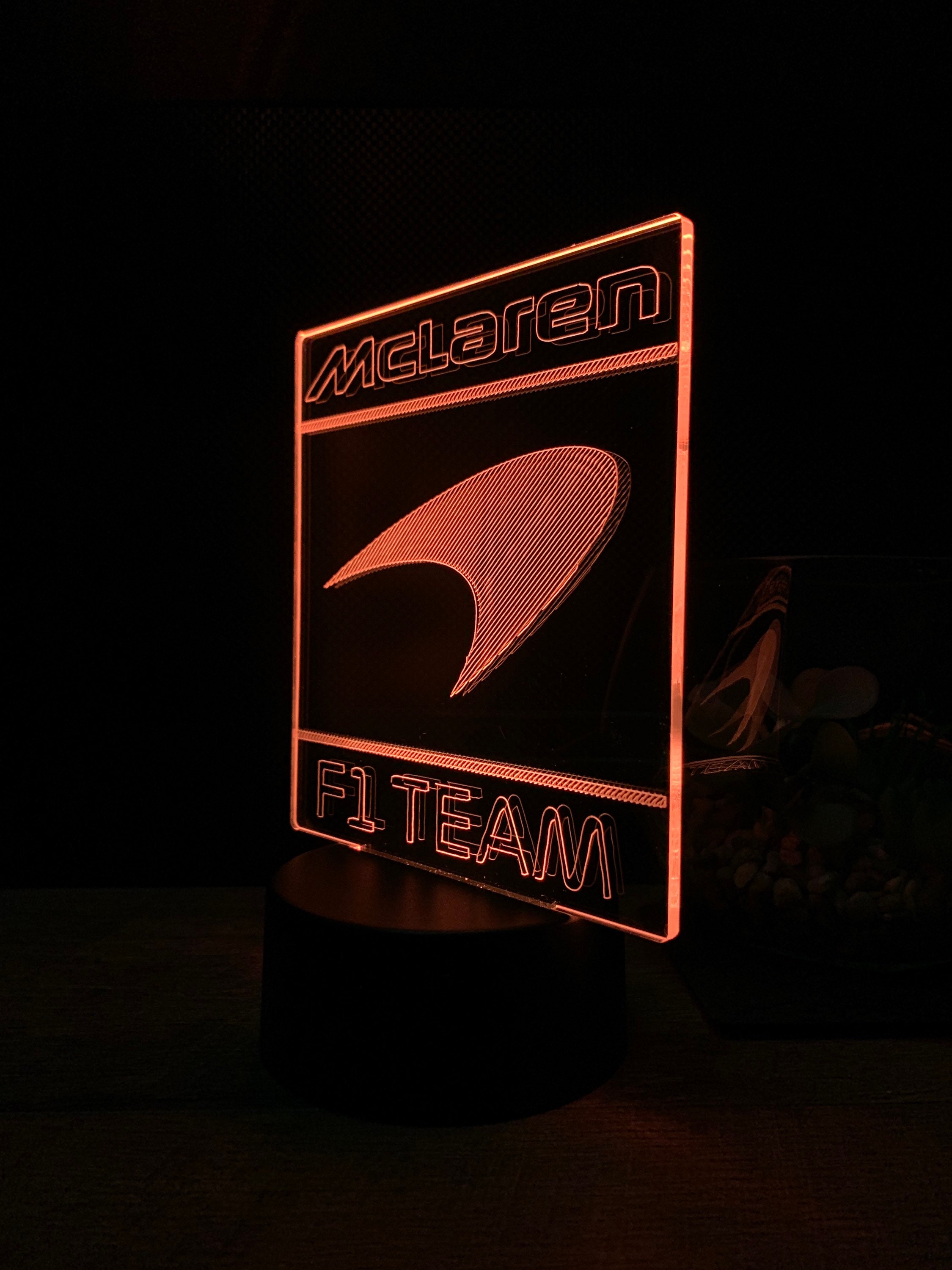 Mclaren Formula One F1 3D Light up Sign Decor for Game Room - Etsy