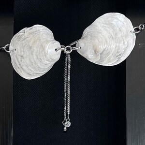 Genuine Double White Jingle Shell Bracelet With Adjustable Slide in ...